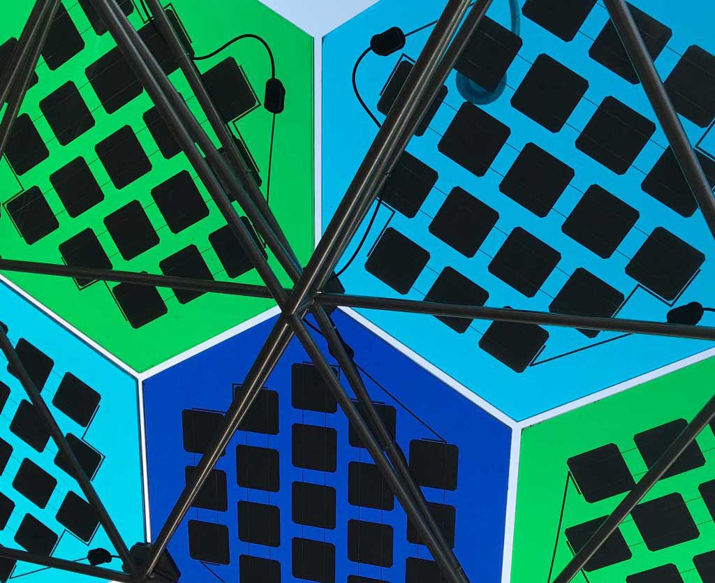 PV canopy in Sweden - Butterfly solar | Metsolar - Custom EU solar panels