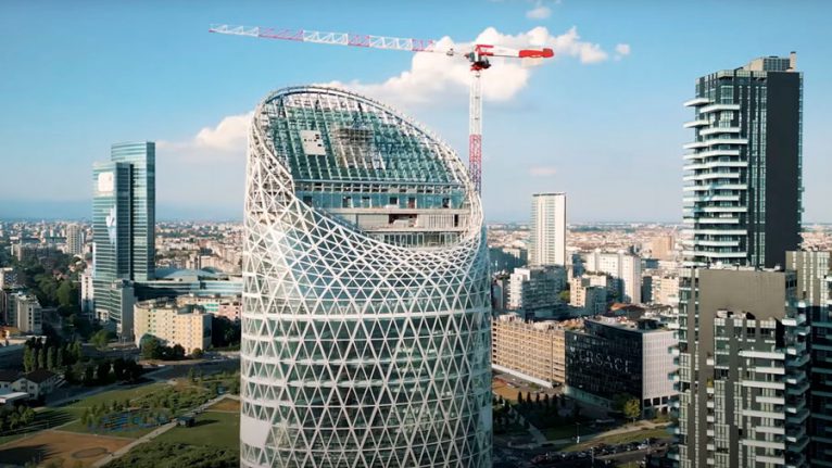 Unipol Tower in Milan - Powered by Glass Glass Solar Louvres